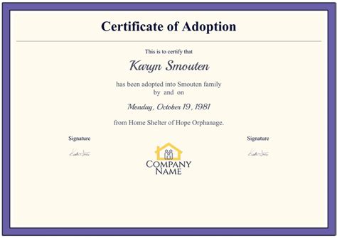 Fake Certificate Template