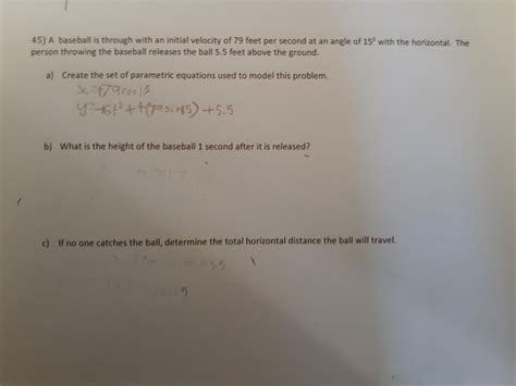 Hs Precalculus Parametric Equations With Ti 84 Calculator I Am