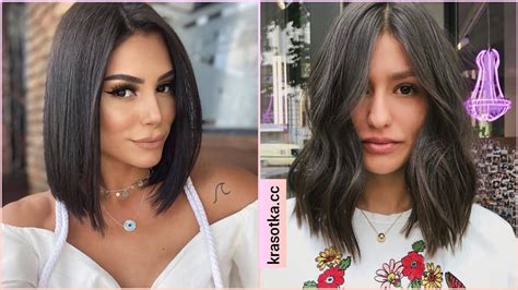 Темные стрижки на средние волосы 15 очаровательных идей Черные цвета волос Волосы Прически