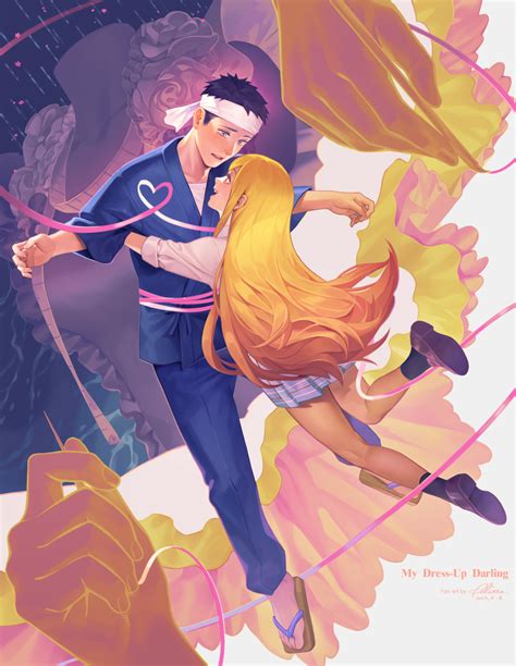 Kitagawa Marin And Gojou Wakana Sono Bisque Doll Wa Koi Wo Suru Drawn By Zenmo Danbooru