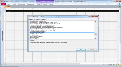 Integrate Google Map In Microsoft Access VBA