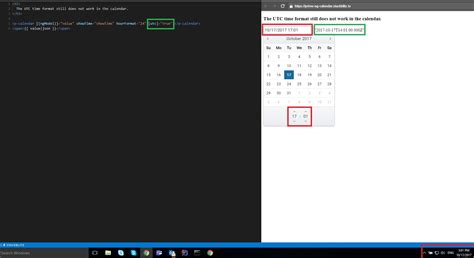 The Utc Time Format Still Does Not Work In The Calendar · Issue 4188