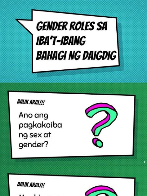 Uri Ng Gender Sex At Gender Roles Sa Ibat Ibang Bahagi Ng Daigdig 2 Pdf