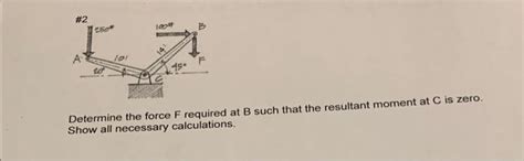 Solved Determine The Force F Required At B Such That The