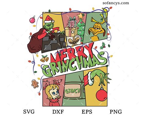 The Grinch Merry Grinchmas Svg Dxf Eps Png Cut Files