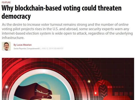 Blockchain Voting Is Overrated Among Uninformed People But Underrated