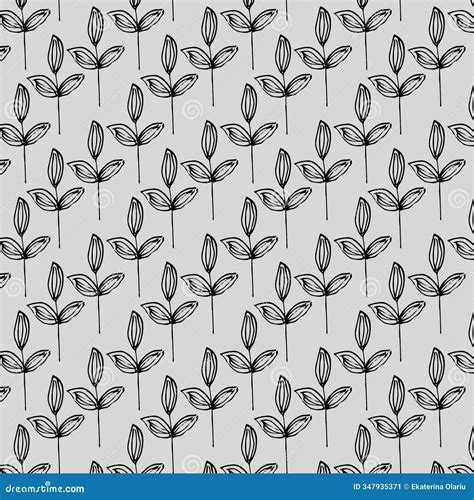Neutral Grey French Seamless Vector Pattern 46520347