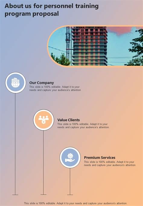 About Us Personnel Training Program One Pager Sample Example Document Ppt Powerpoint