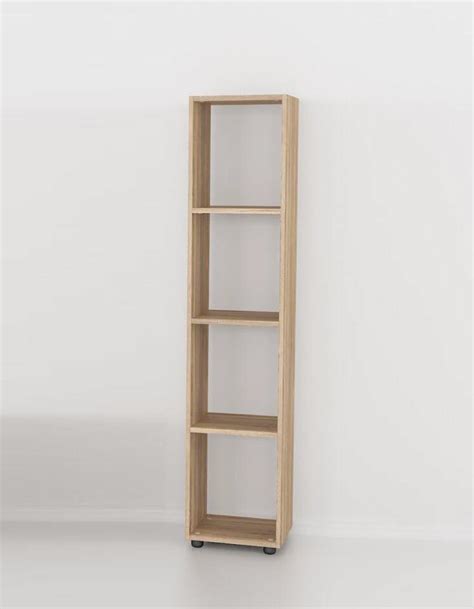 ᐉ Полиця стелаж для книг підлогова на 4 комірки 368х1449х338 мм Дуб сонома 28si • Краща ціна в