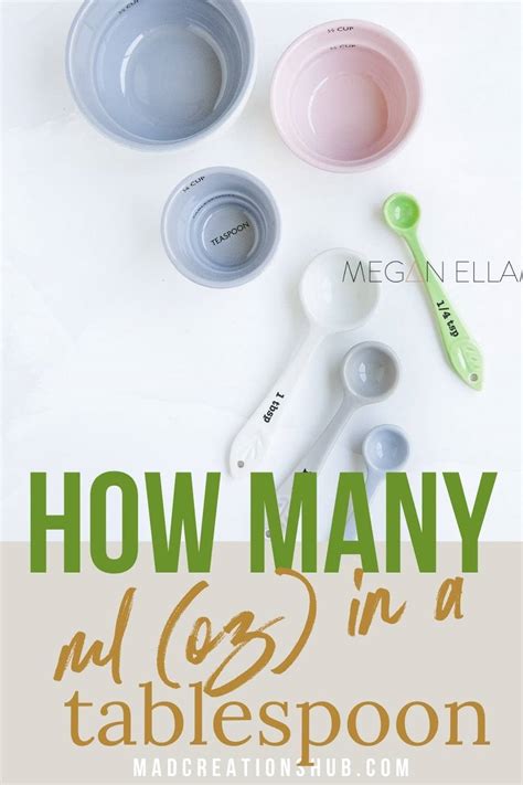 How Many ML In A Tablespoon Mad Creations Hub