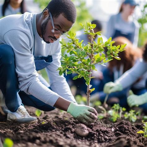 Free Planting Young Tree Image Planting Tree Volunteer Download