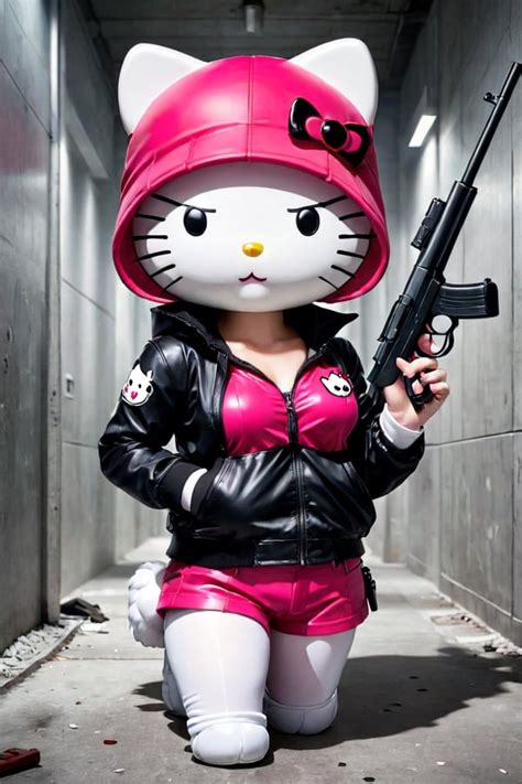 Hello Kitty Working As A Hitm Image Created By Nowheremango Tensor Art