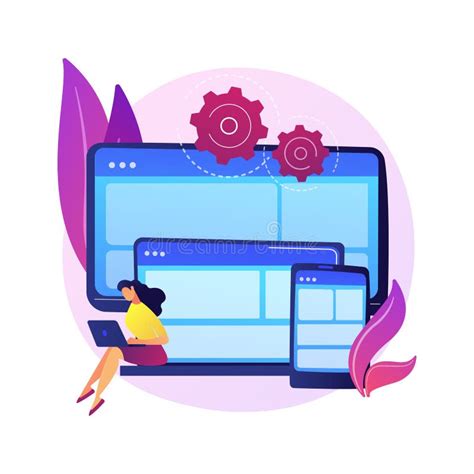 Website Building Vector Concept Metaphor Stock Vector Illustration Of Modern Cross 191130595