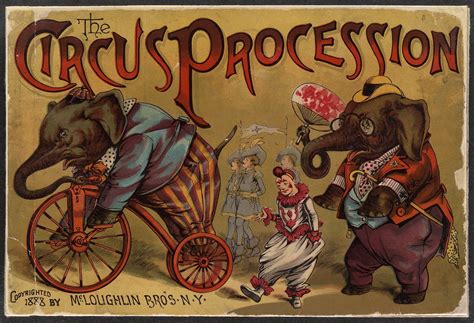 The Circus Procession Clip Art Vintage Éphémères Vintage Cirque
