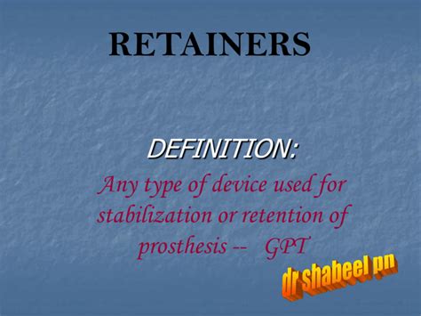 Dental Retainers Types Selection And Indications