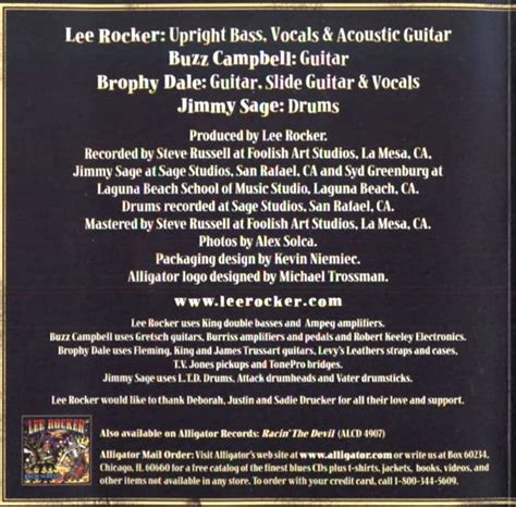 Disco Lee Rocker Black Cat Bone La Charca Del Rana