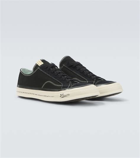 Nolan Suede Trimmed Canvas Sneakers In Black Visvim Mytheresa