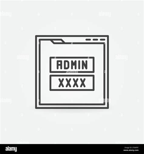 Web Page With Login And Password Fields Vector Outline Concept Icon