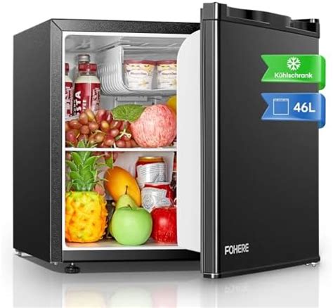 Fohere Table Top Mini Fridge With Freezer 46l Reversible Door 7