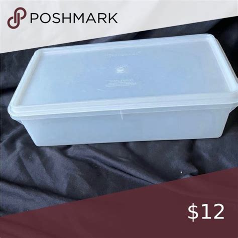 Tupperware Rectangle Clear Container With Seal Clear Container
