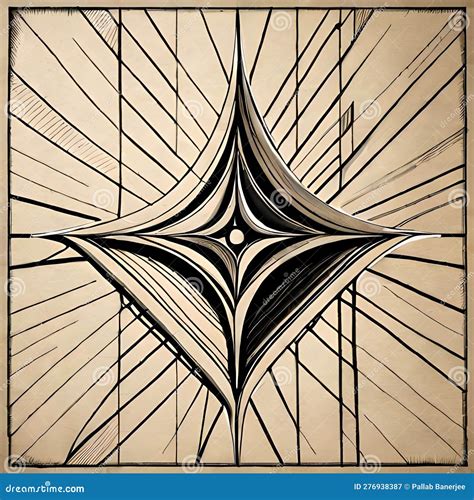Abstract Design Pattern In Da Vinci Style Stock Illustration