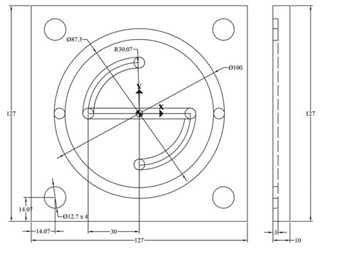 Solved Obtain The Program For A Cnc Milling Machine For The Chegg