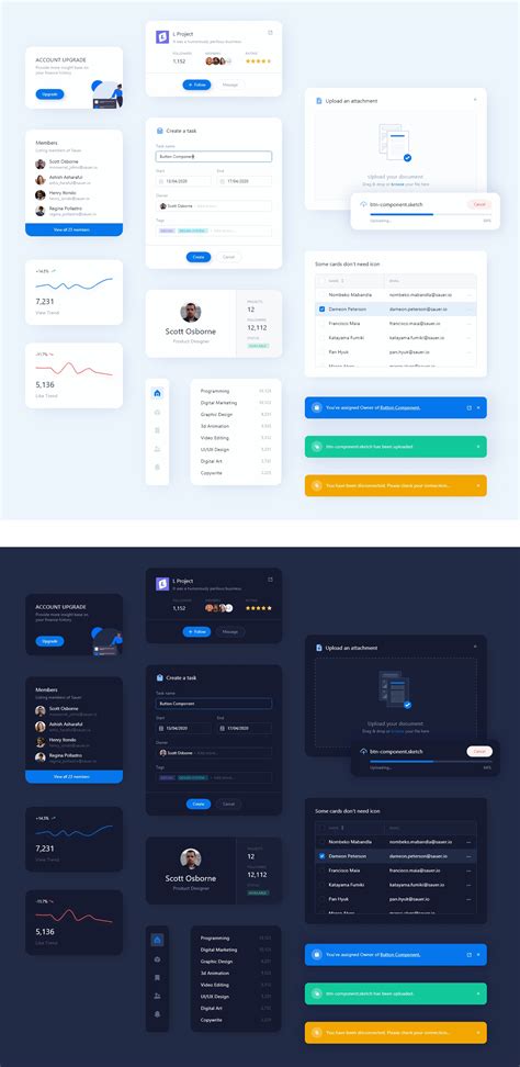Free Ui Elements Kit For Sketch Theme Ui