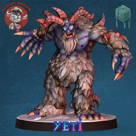 Artstation Yeti 3d Printable Miniature