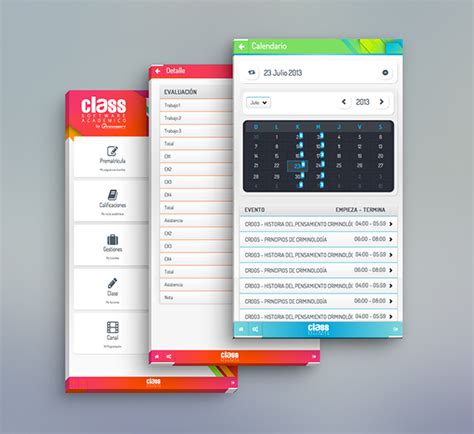 Class Mobile App On Behance