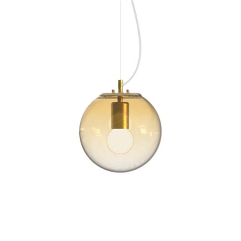 Mapa Clear 200mm Pendant Light Amber 346540