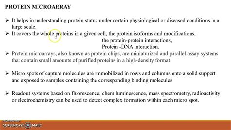 Role Of Nucleic Acid Microarray Protein Microarray Antisense