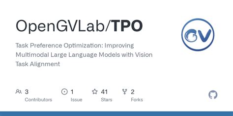 GitHub OpenGVLab TPO Task Preference Optimization Improving