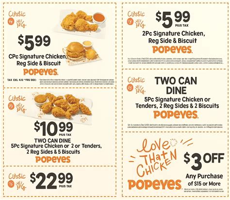 Popeyes Coupons Printable And Codes January 2026 60 Off