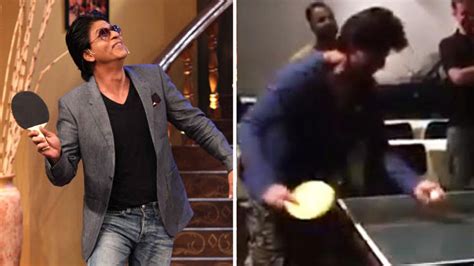 Srk Lost A Table Tennis Match To A Journalist But His Reaction Won Our