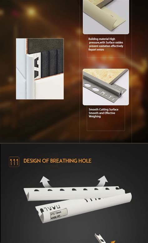 High Quality Pvc Corner Tile Trim Plastic Tile Trim Pvc Tile Trim