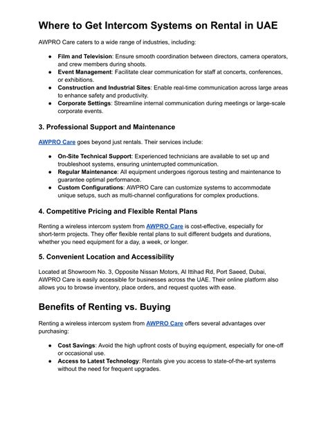 Ppt Where To Get Intercom Systems On Rental In Uae Powerpoint