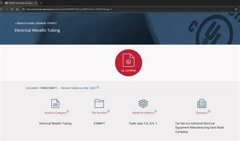 Hướng Dẫn Kiểm Tra Mã Số Chứng Nhận Ul Nhanh Chóng Và Chính Xác