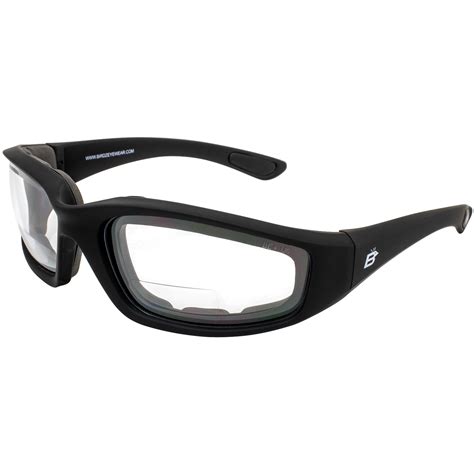 Black Frame Clear Birdz Oriole Padded Safety Bifocal Glasses