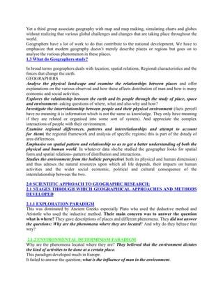 Ge 249 Research Methods In Geography DOCX Geography Science