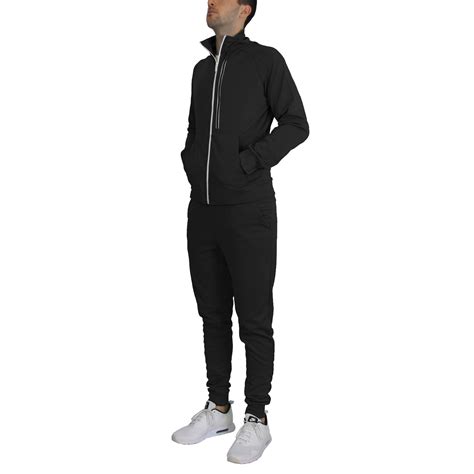 Galaxy By Harvic Mens Moisture Wicking Track Jacket And Jogger Set S