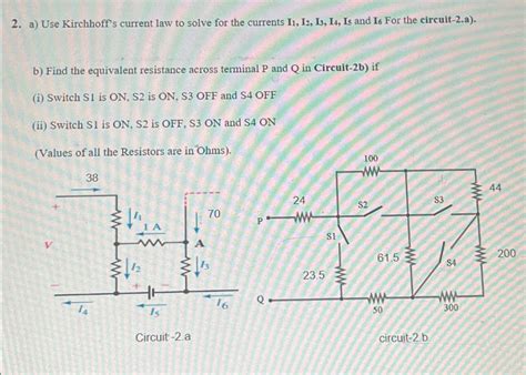 solved a ﻿use kirchhoff s current law to solve for the