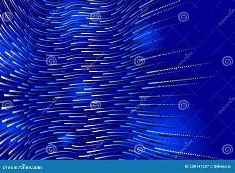 Technology Vector Abstract Background With Lines Big Data Flow 3d Abstraction Of Nanotechnology
