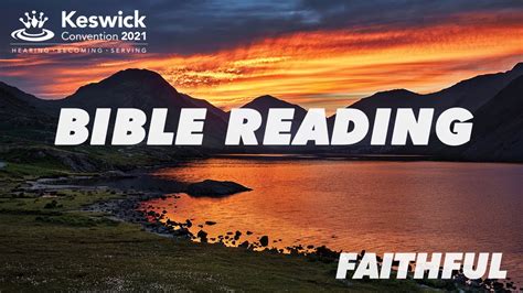 Live Bible Reading Week 3 Mark Meynell Tuesday 3 August Keswick Convention 2021 Youtube