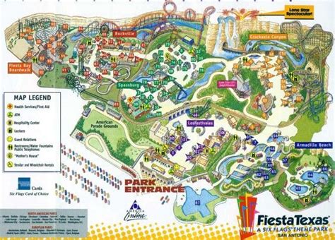 Six Flags Fiesta Texas Map 2026 Pdf Printable Themeparkbrochures