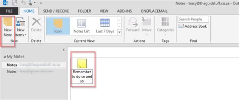 Day Notes In Outlook Tracy Van Der Schyff