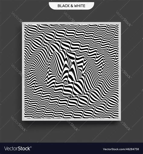 Waveform Background Surface Distortion Pattern Vector Image