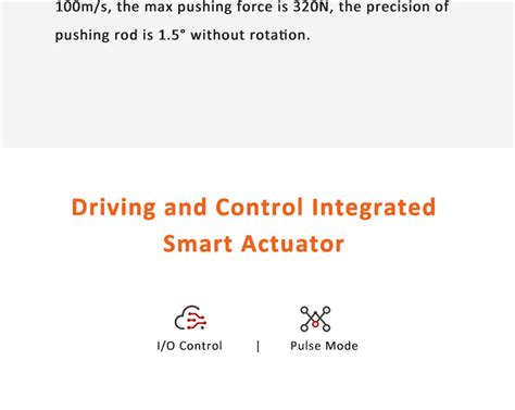 Micro Electric Smart Actuator With 100mm Stroke