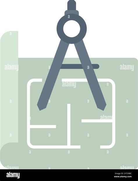 Compass Is Drawing A House Plan On A Blueprint A Symbol Of