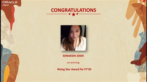 Sonakshi Joshi On Linkedin Oracle Fy20 Fy21 Godigital Oracleinfrastructure