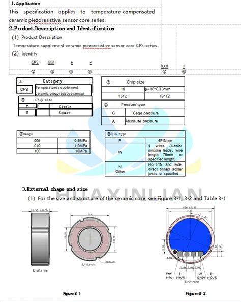 Ceramic Pressure Sensor With Pcb Pressure Module Transmitter Module